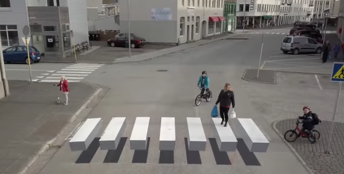 Iceland’s Viral ‘Floating Crosswalk’ Is A Total Mind F**K (Video) – Guy Hut